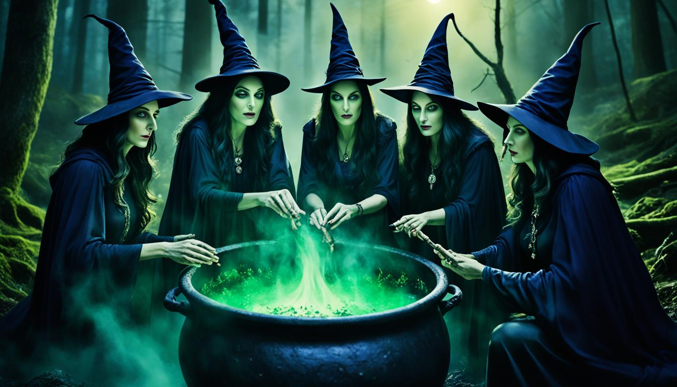 Magie der Hexen und Hexenillustrationen Entdecken