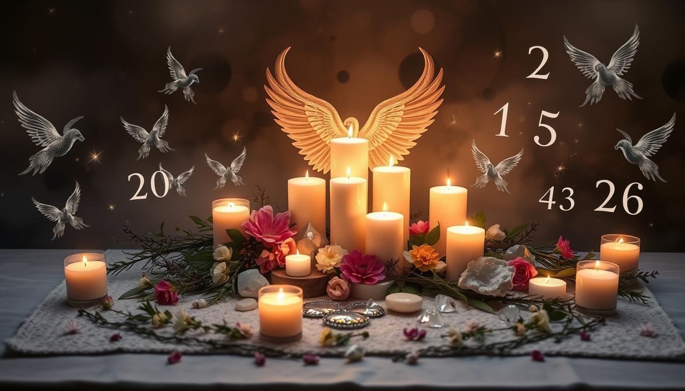 So richten Sie einen Altar für Engelszahlen ein